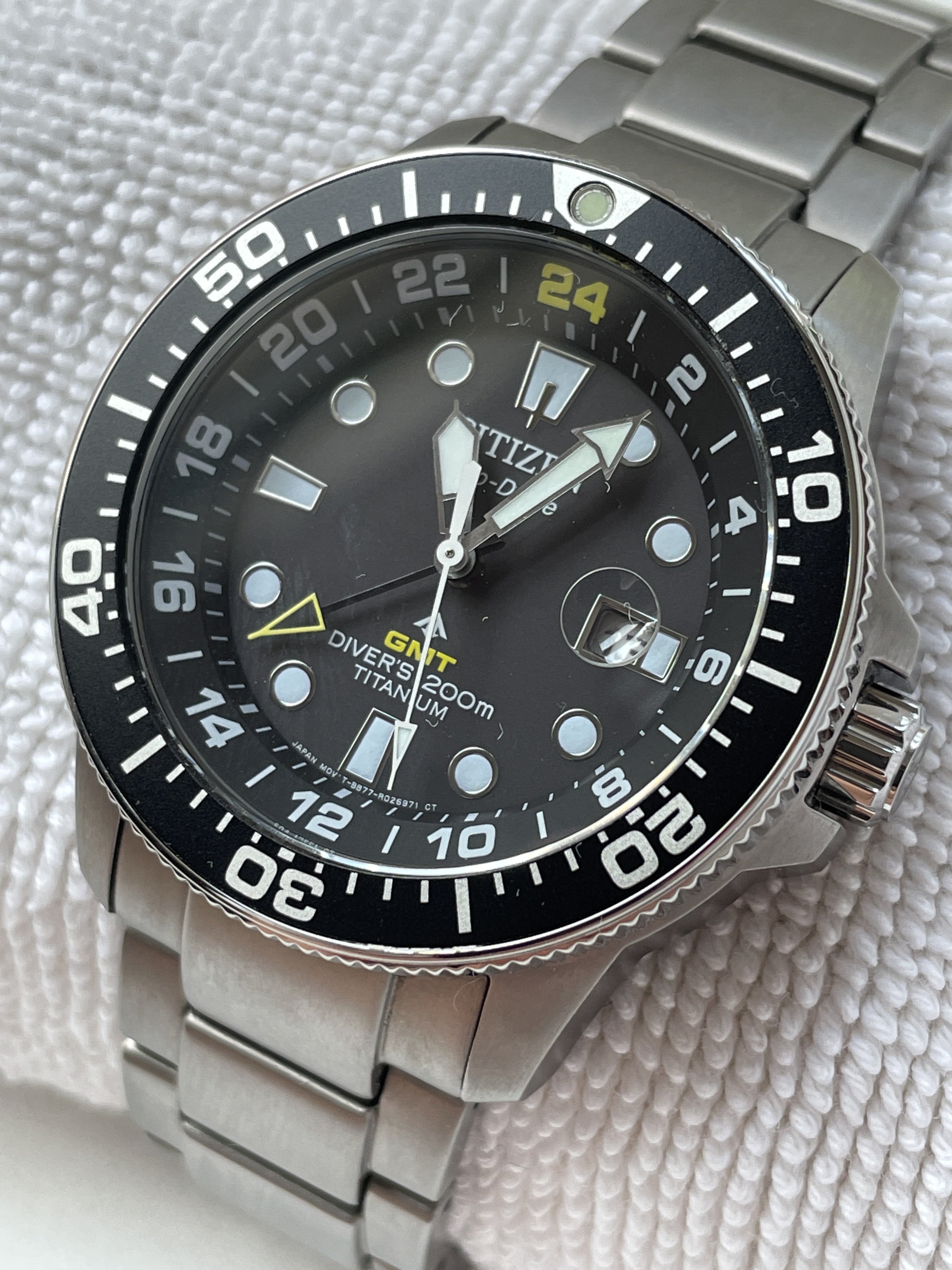 [$330 USD] CITIZEN BJ7110-89E GMT TITANIUM ECODRIVE PROMASTER for sale ...