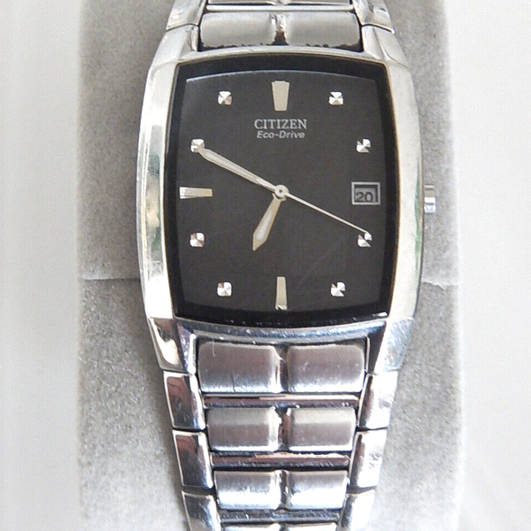 Citizen Paradigm E111 Eco Drive S049385 Date Men's Watch Tonneau Case ...