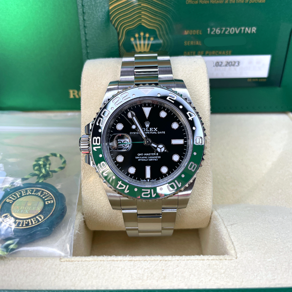 [$20,100 USD] FSOT: MINT 2023 Rolex 126720 VTNR GMT Master II Sprite on ...