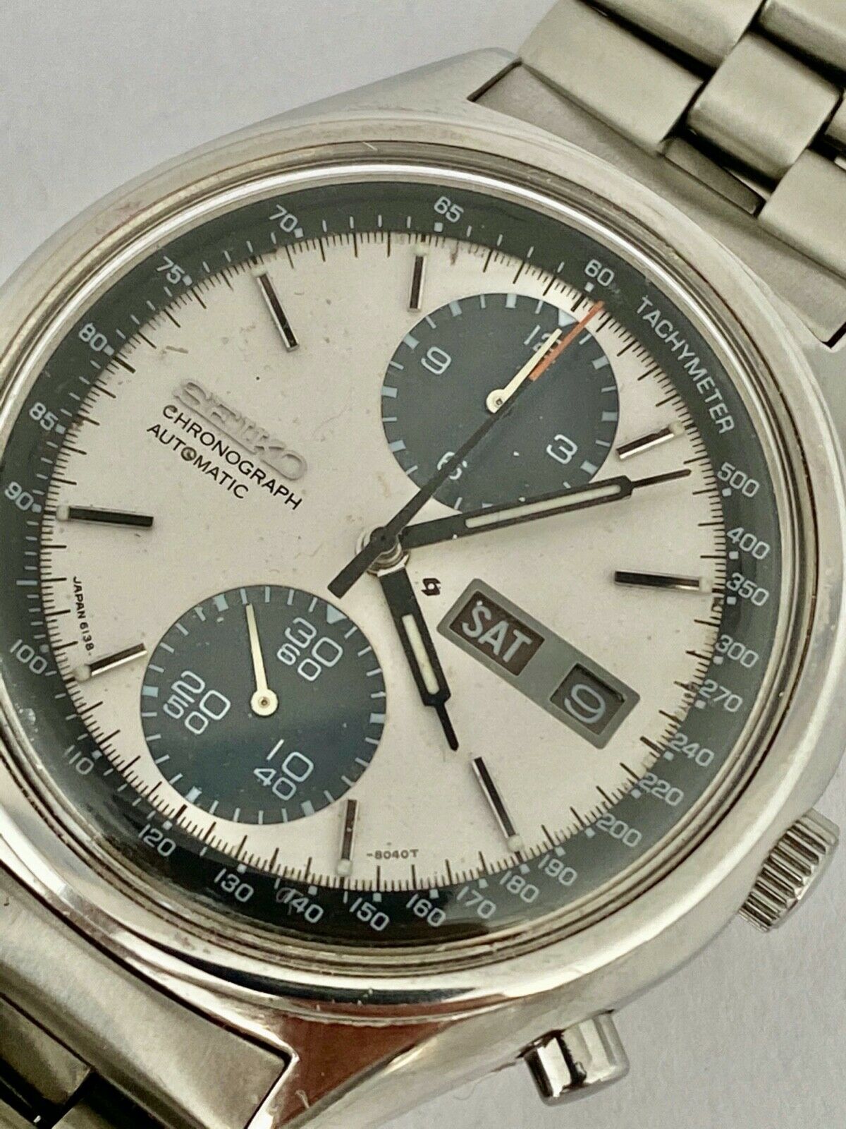 Seiko Vintage Chronograph Panda Watch Automatic | WatchCharts Marketplace