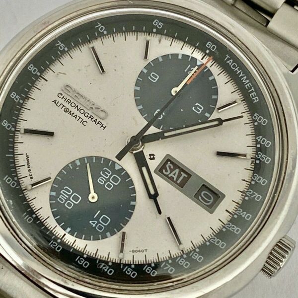 Seiko Vintage Chronograph Panda Watch Automatic | WatchCharts