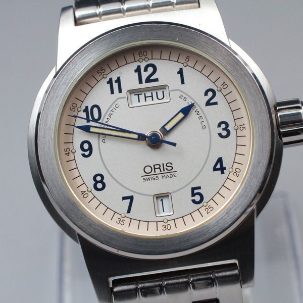 [Exc+5] ORIS Big Crown 7500 Silver Dial Men's Day/Date 40mm 25J ...