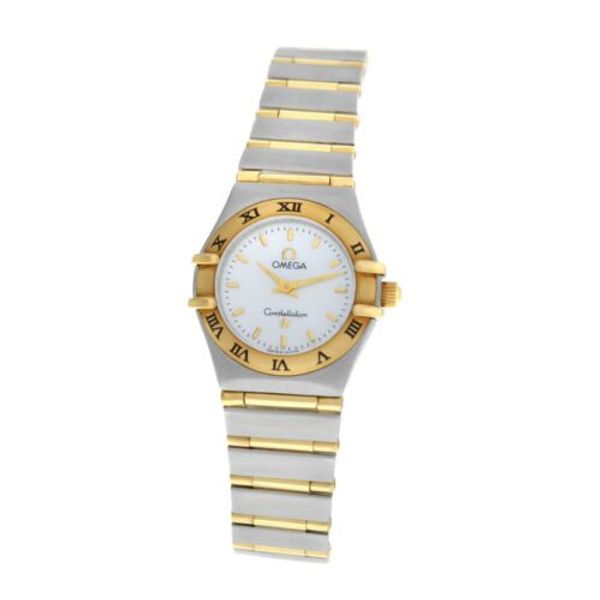Lades Omega Constellation 795.1203 Full Bar 18K Gold 22MM MOP Quartz Watch | WatchCharts Marketplace