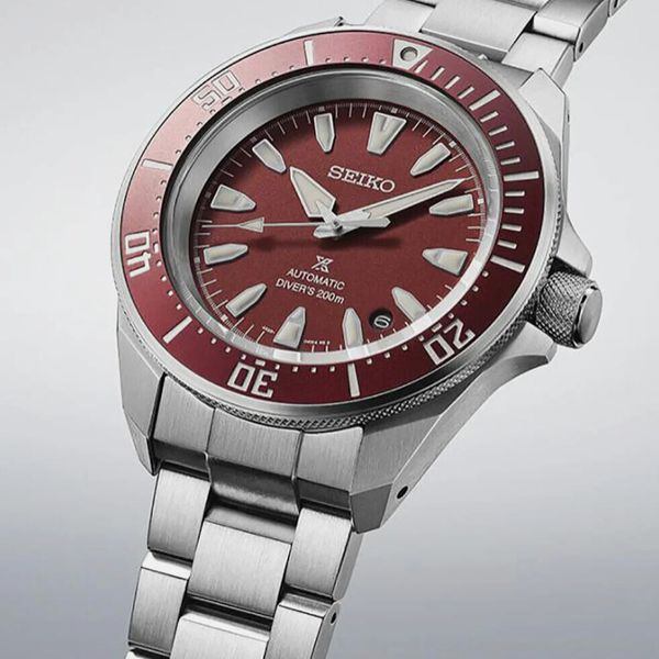 Seiko SRPL11 Prospex Red Dial Automatic Samurai Diver Watch 200m Box ...