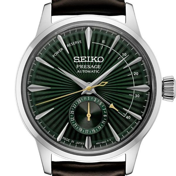 Seiko Presage Automatic Mens Green Dial Watch SSA459 | WatchCharts ...