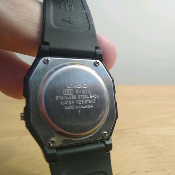Vintage CASIO F-91W 593 Digital Watch (Working With Battery ...