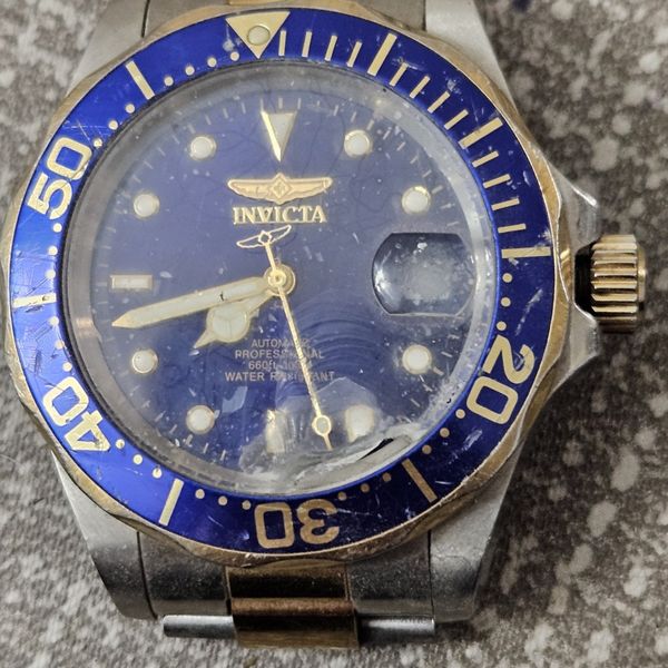 INVICTA GENUINE WATCH, Automatic Dive Watch For Parts Or Repair ...