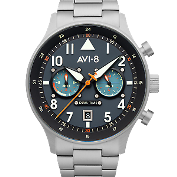 AVI-8 Hawker Hunter Carey Stainless Steel 43.5mm Japanese Quartz Wristwatch | WatchCharts ...