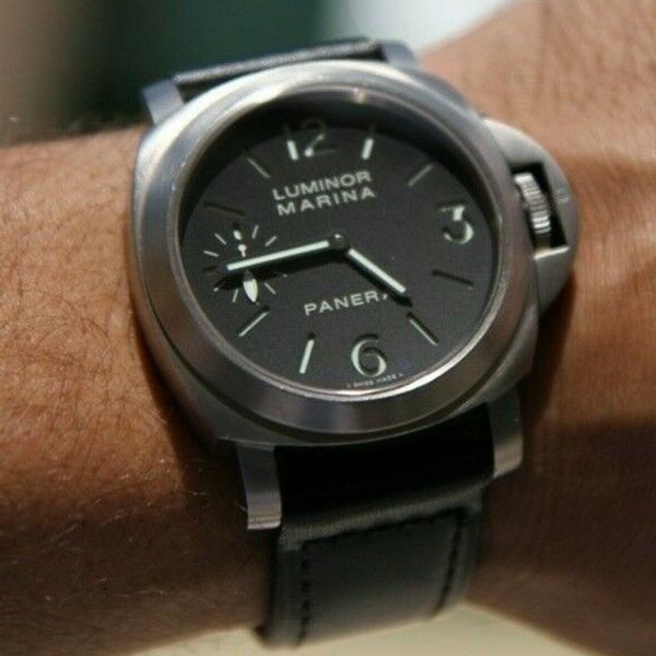 PANERAI PAM177 Titanium 44mm Luminor Marina RARE Triple-Box Collectible ...
