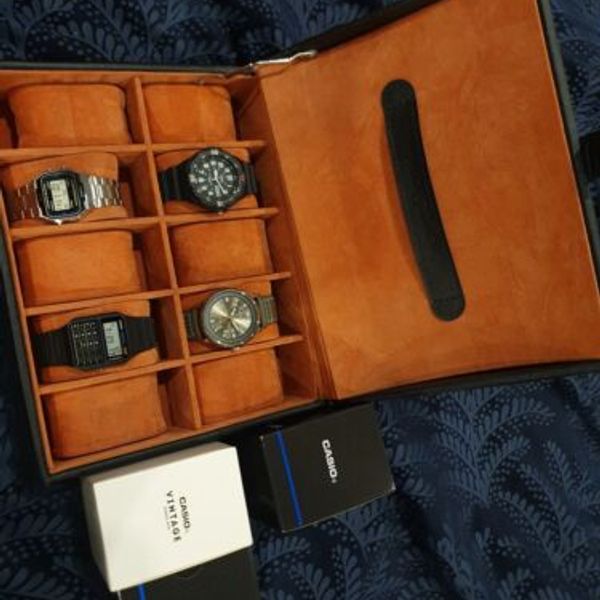 Casio / sekonda Watch Collection And Display Case, retro classics ...