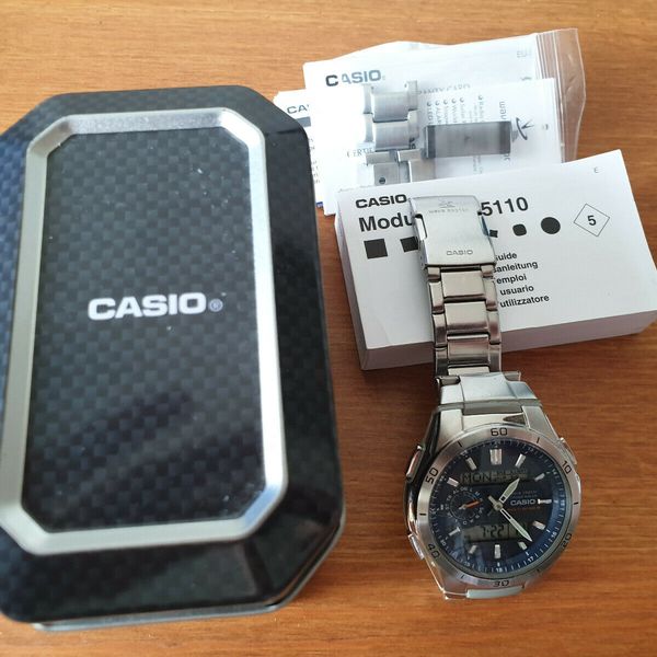 Casio Wave Ceptor Model 5110 WVA-M850. Radio Controlled. Solar Powered ...