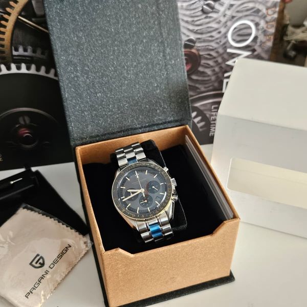 Pagani Design PD-1701 Moon Watch Chronograph VK63 Sapphire 100m Menâ s ...
