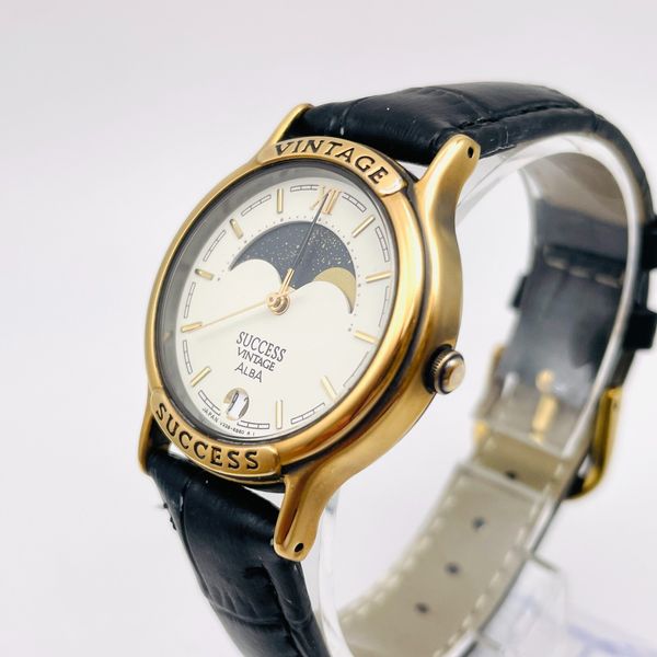 SEIKO ALBA SUCCESS VINTAGE V338-6860 Quartz for Woman Watch Used ...