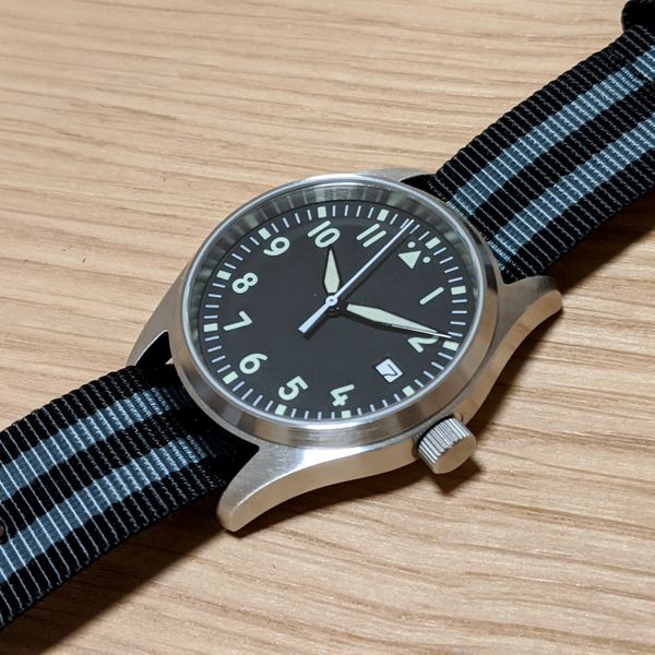 San Martin 39mm pilot watch | WatchCharts Marketplace