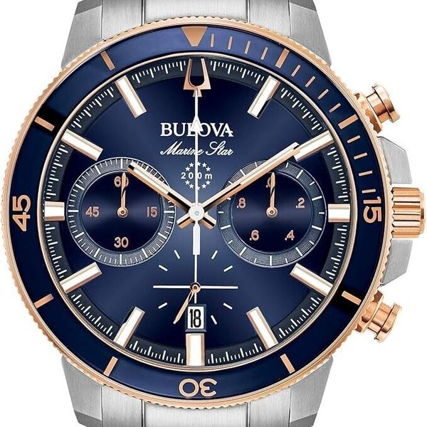 Bulova Men's Marine Star Series C 6-Hand Quartz Chronograph Watch ...