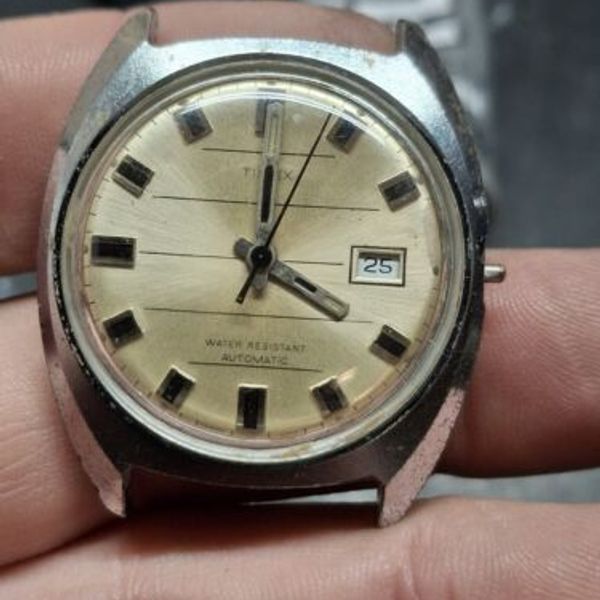 Timex Viscount 1972 Silver Dial Mens Vintage 1970s Automatic Self ...