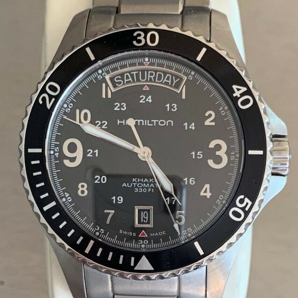 Hamilton Khaki King Scuba Automatic Black Dial Men's Watch H645150 ...