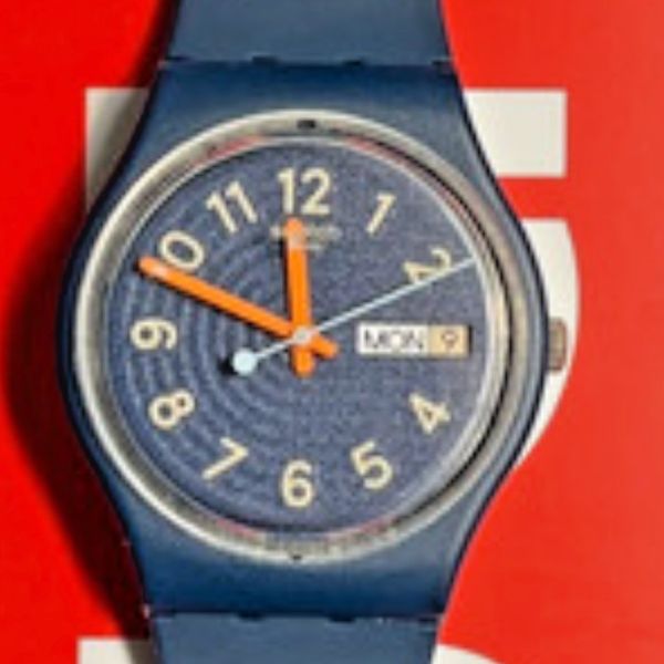 Swatch Trendy Lines At Night Navy Blue Watch SO28I700 | WatchCharts ...