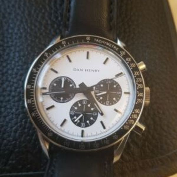 Dan Henry 1962 Racing Panda Dial Chronograph. Ltd ed. Mens Watch ...