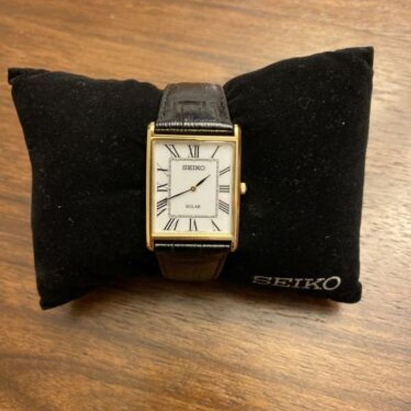 Seiko V115-0BC0 Stainless Steel Box Solar Mens Watch Authentic Working | WatchCharts