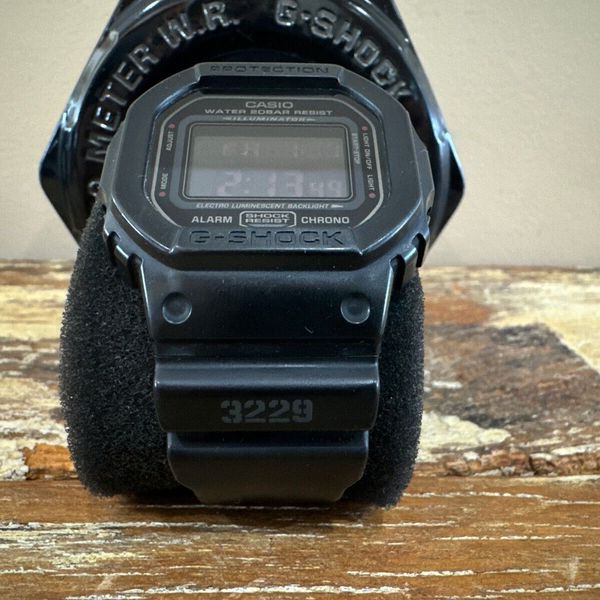 Casio G-SHOCK Matte Black Men's Digital Watch 200M 3229 DW-5600MS ...