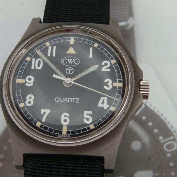 CWC Cabot Watch Company Semi-fat boy W-10 Military issued Swiss watch ...