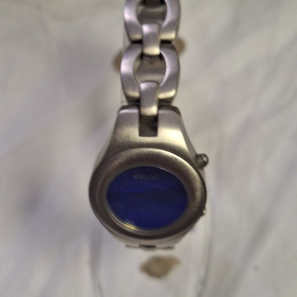 Relic by Fossil Ladies Digital Silver Stainless Blue Dial Watch ...
