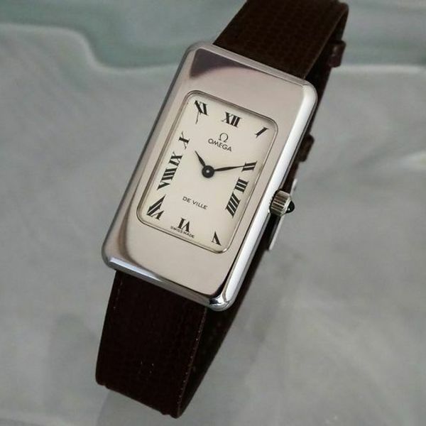 Omega Tank De Ville - Mint Condition in box - Cal 625 - Original Band n ...