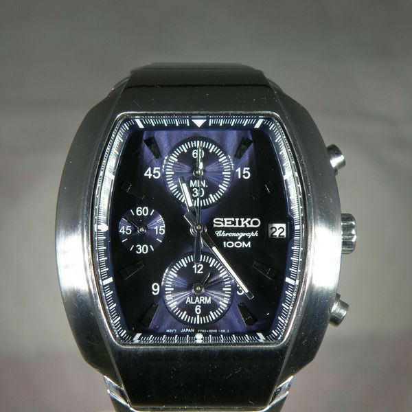 MENS SEIKO 7T62-0DJ0 CHRONOGRAPH WATCH - VERY GOOD COND. - BOXED ...