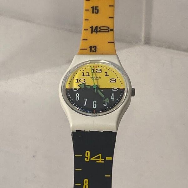 SWATCH Watch Ladies SEVENTEEN-SEVEN LW123 w/ Case Vintage 1988 NEW ...