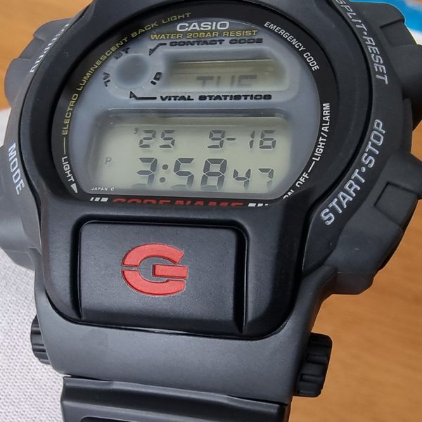 Casio G-Shock DW-8500B-1JF Code Name Data Memory Digital Watch Japan ...