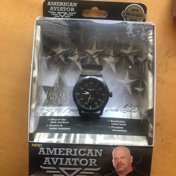 AMERICAN AVIATOR WATCH -RICK HARRISON/PAWN STARS- LIMITED EDITION BRAND ...