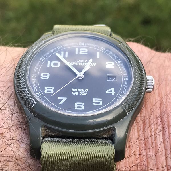 Vintage Timex Expedition Indiglo WR50 Military Style Gents Field Watch 1998 | WatchCharts ...