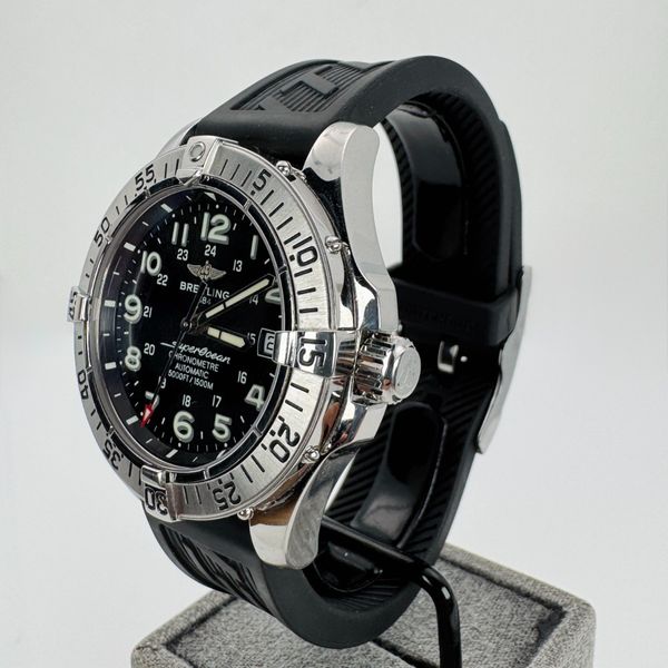 Breitling Superocean Black Dial A17360 | WatchCharts Marketplace