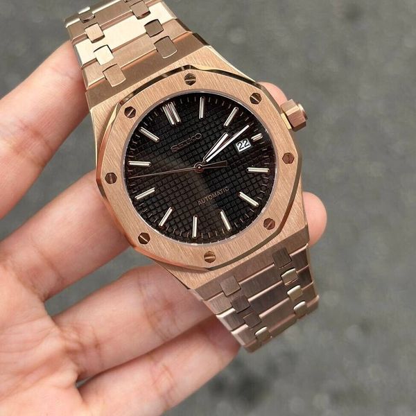 Royal oak Seiko Mod rose | WatchCharts Marketplace