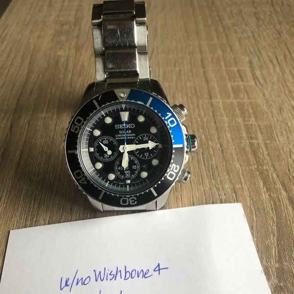 [WTS] Seiko SSC017 Prospex Solar Chrono (Batman) - CA, USA | WatchCharts