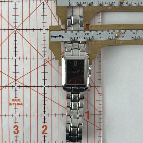 Citizen Eco-Drive E031 23mm Silver Tone Solar Watch w/Bracelet ...
