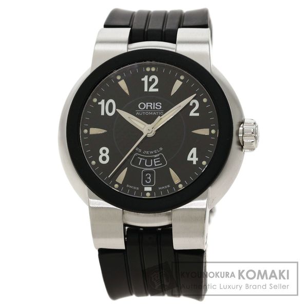 Oris 7518-44 Oris Day-Date Watch Stainless Steel / Rubber Men [Used ...