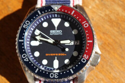Seiko Skx175 Automatic Dive Watch Pepsi | WatchCharts Marketplace