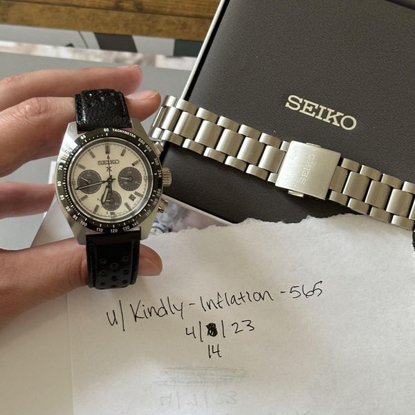 [WTS] Seiko Solar Speedtimer Panda “Seiytona” w/ Autodromo rally strap ...