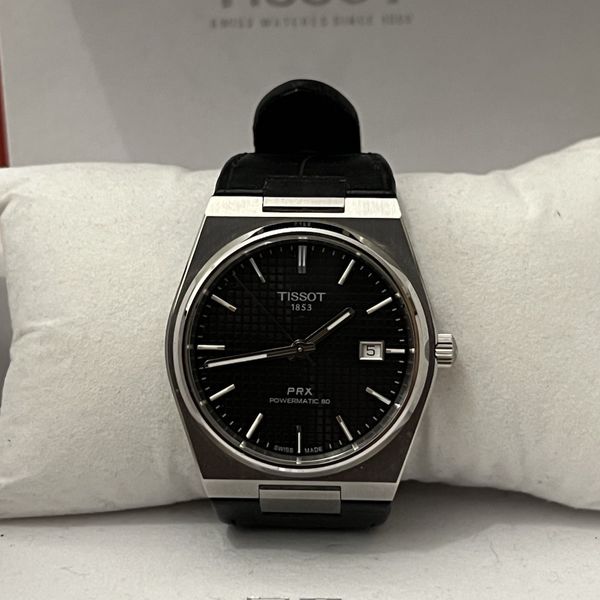 Tissot PRX Powermatic 80 | Automatic | Black Leather Strap | Box ...