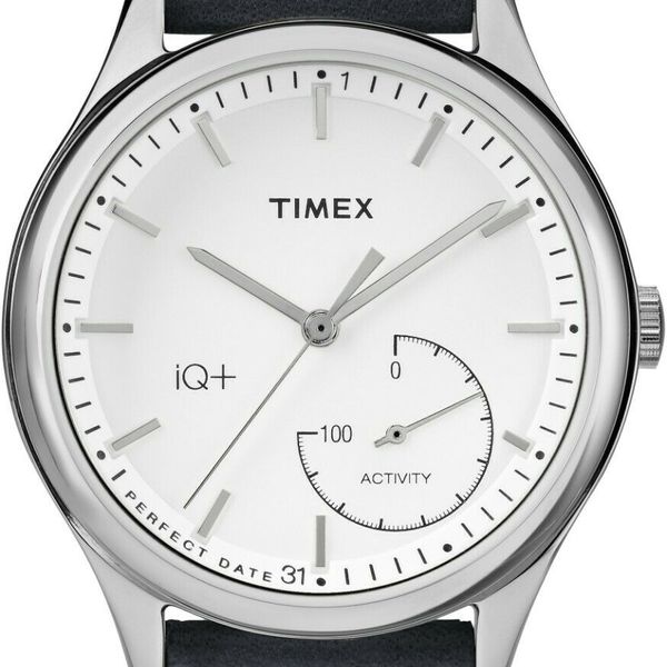 Timex TW2P95300, Intelligent Quartz Move +, Activity, Black Leather ...