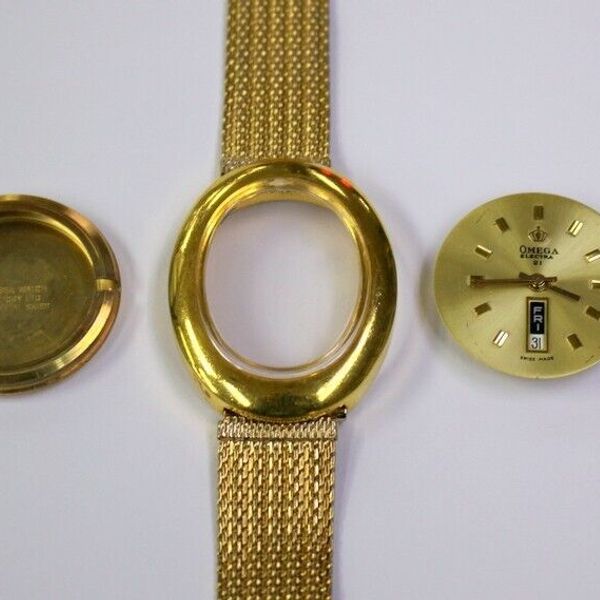 Vintage Omega Electra 21 G.F. Watch Not Working Parts | WatchCharts ...