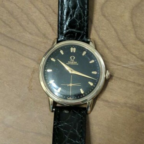Gents Omega 14K GF Cal. 342 Bumper Automatic Wristwatch CROSSHAIR ...