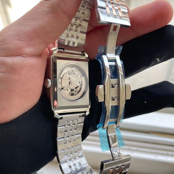 Bulova Sutton - Tank Watch (Model 96A268) - Like New - Includes 2 ...