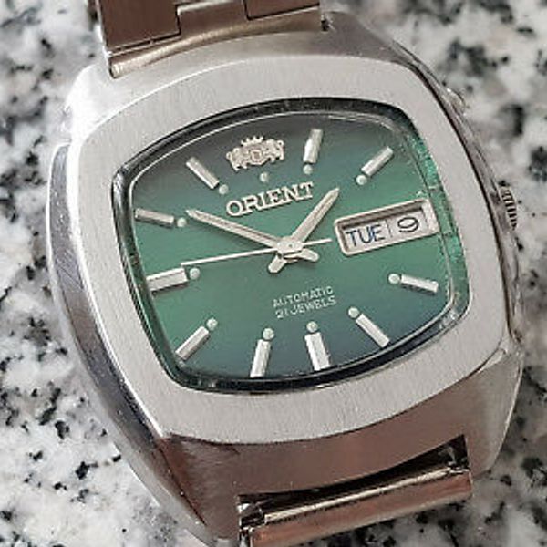 RARE ORIENT TV DIAL GREEN WORKING AUTOMATIC GENTS 1. | WatchCharts