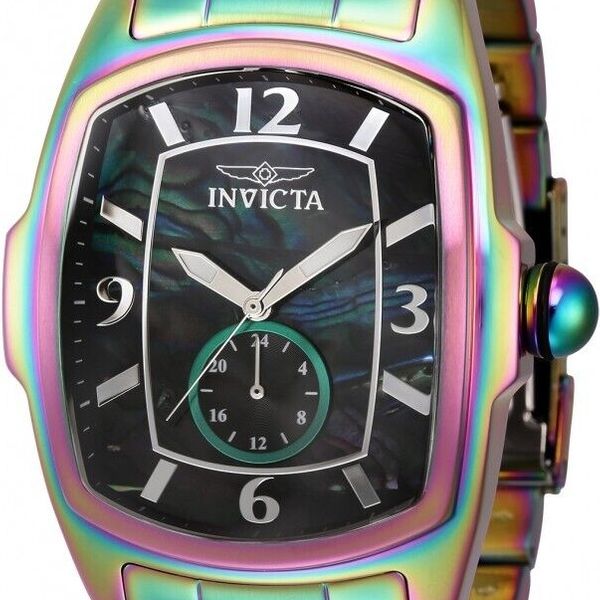Invicta 47mm Grand Lupah DARK Abalone Dial IRIDESCENT Stainless Steel ...