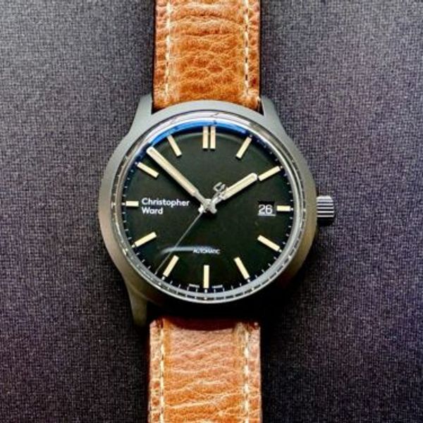 Christopher Ward C65 Trident Classic Vintage Black PVD 38mm ...