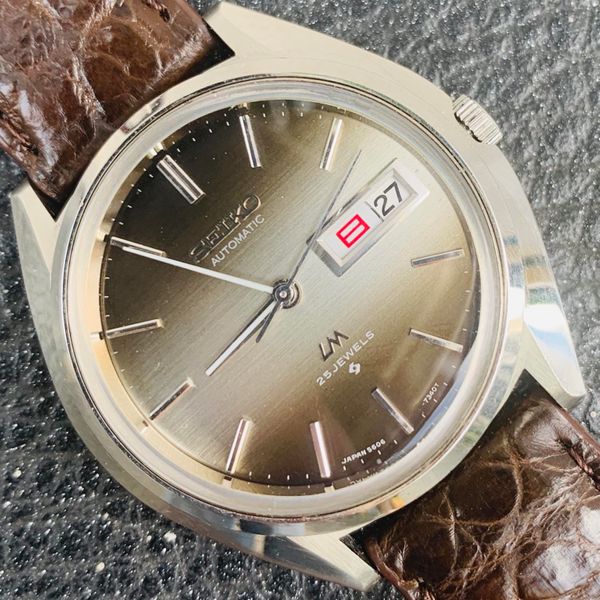 [WTS] Vintage Seiko LM Automatic - Dark grey dial - ref 5606 7190 | WatchCharts Marketplace