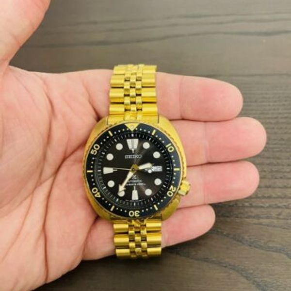 Seiko Golden Turtle Automatic Men's Dive Watch - SRPC44 & Strapcode ...
